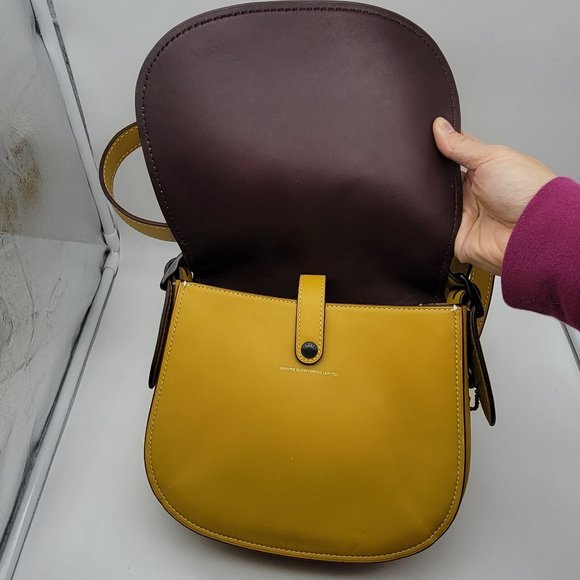 Coach | Bags | Coach 941 Saddle 23 Crossbody Bag 2115 Flax Yellow ...